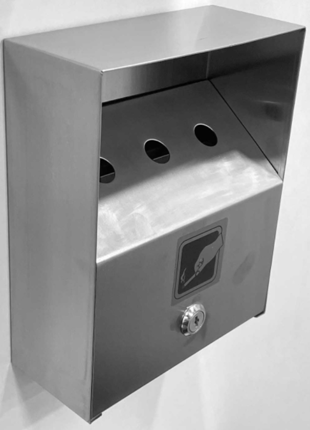 Slim Wall Mounted Outdoor Ashtray - Prestige Products