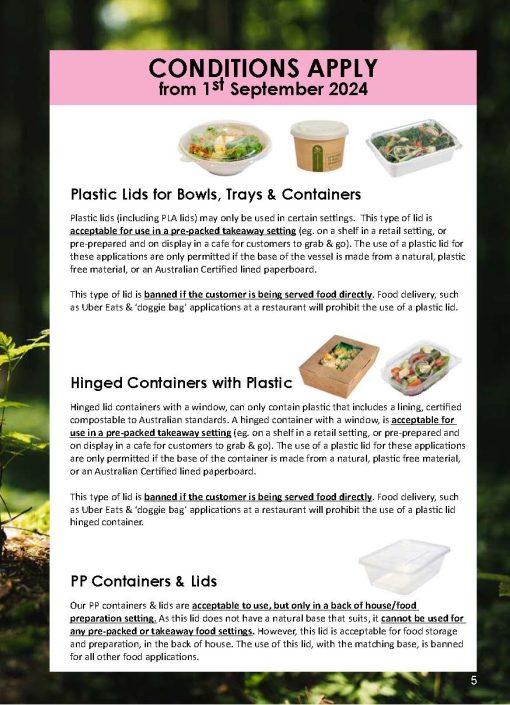 WA Plastic Ban - Prestige Products