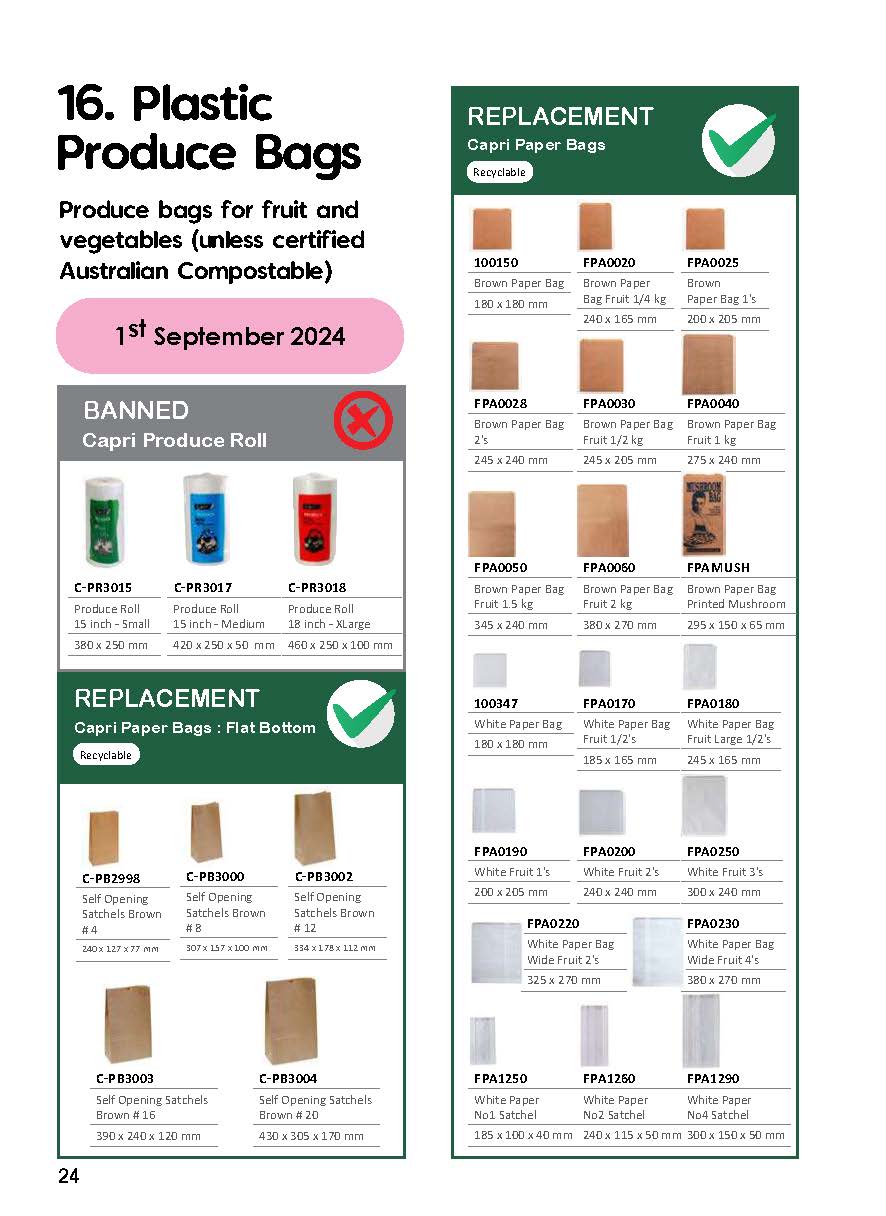 WA Plastic Ban - Prestige Products